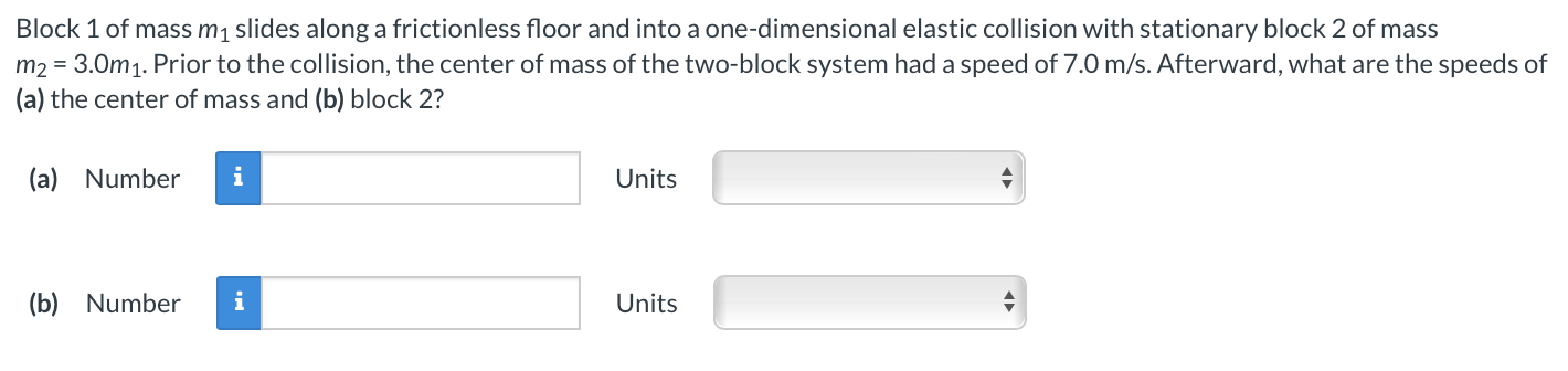 Solved Block 1 of ﻿mass m1 ﻿slides along a frictionless | Chegg.com