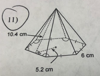 Solved Find P, B, H, and I for each figure. Then find the | Chegg.com