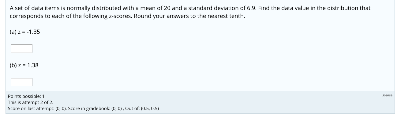 Solved A Set Of Data Items Is Normally Distributed With A Chegg