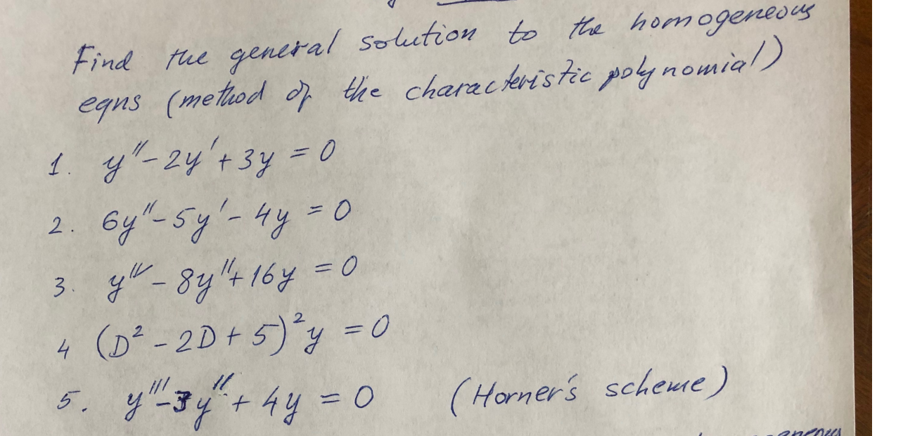 Solved Problem 5, must use the method he describes, horners | Chegg.com