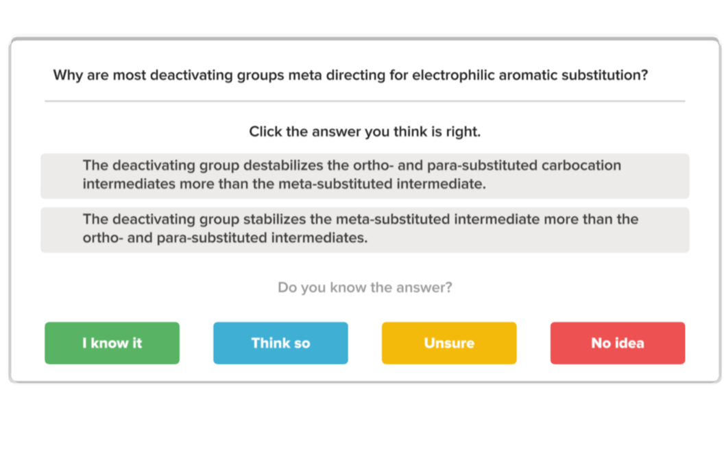 Solved Why are most deactivating groups meta directing for | Chegg.com