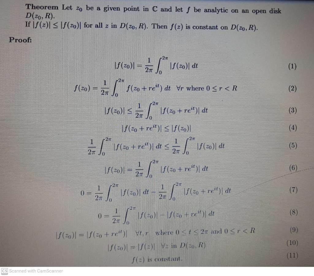 Solved Here is an eleven-step proof of the theorem given, | Chegg.com