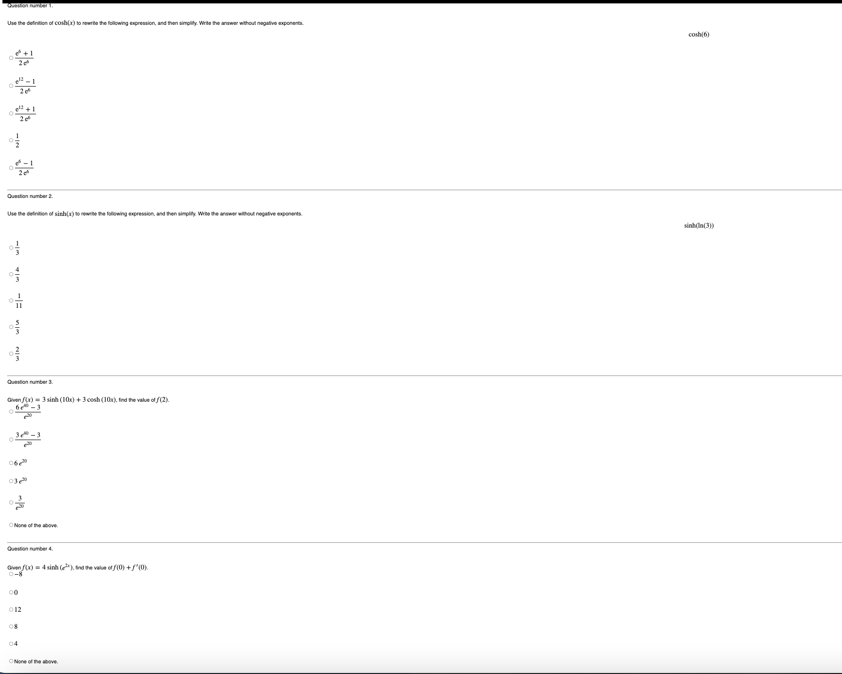 Solved Questions 1-4 please. | Chegg.com Solved Questions 1-4 please. | Chegg.com