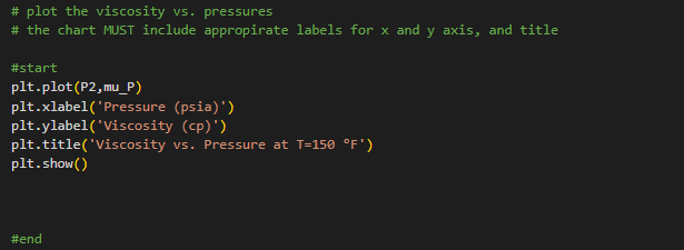 Solved Task 1: Develop a function to calculate viscosity. | Chegg.com
