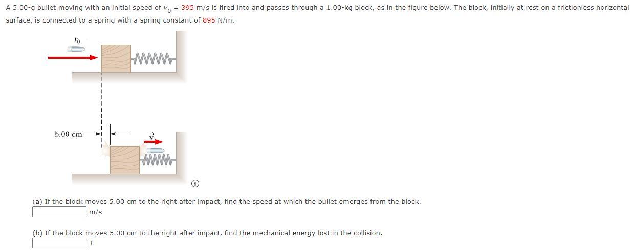 Solved surface, is connected to a spring with a spring | Chegg.com