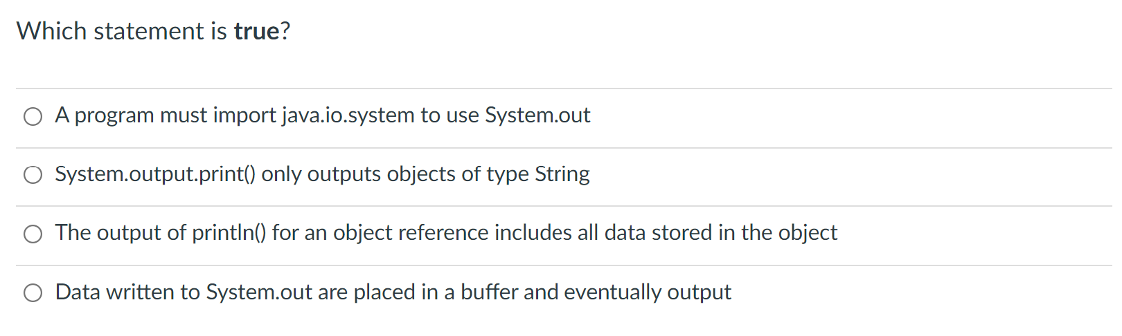 Solved Which statement is true? A program must import | Chegg.com