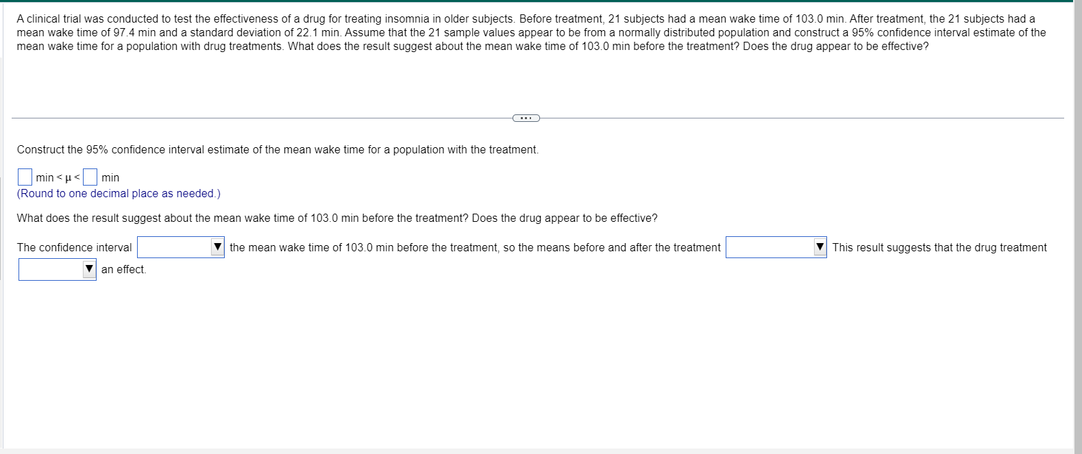 Solved Construct the 95% confidence interval estimate of the | Chegg.com