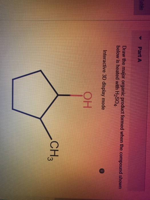 Solved Draw the major organic product formed when the | Chegg.com
