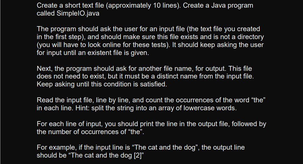 Solved Create a short text file (approximately 10 lines). | Chegg.com