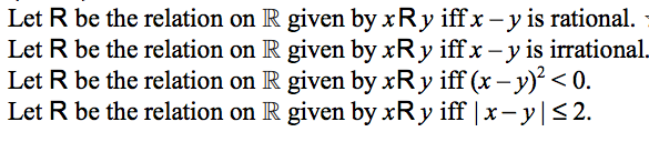 Solved Determine which of the three properties (reflexive, | Chegg.com
