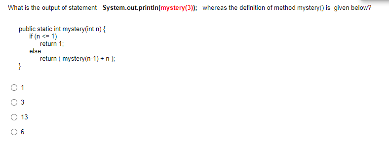 Solved What is the output of statement | Chegg.com