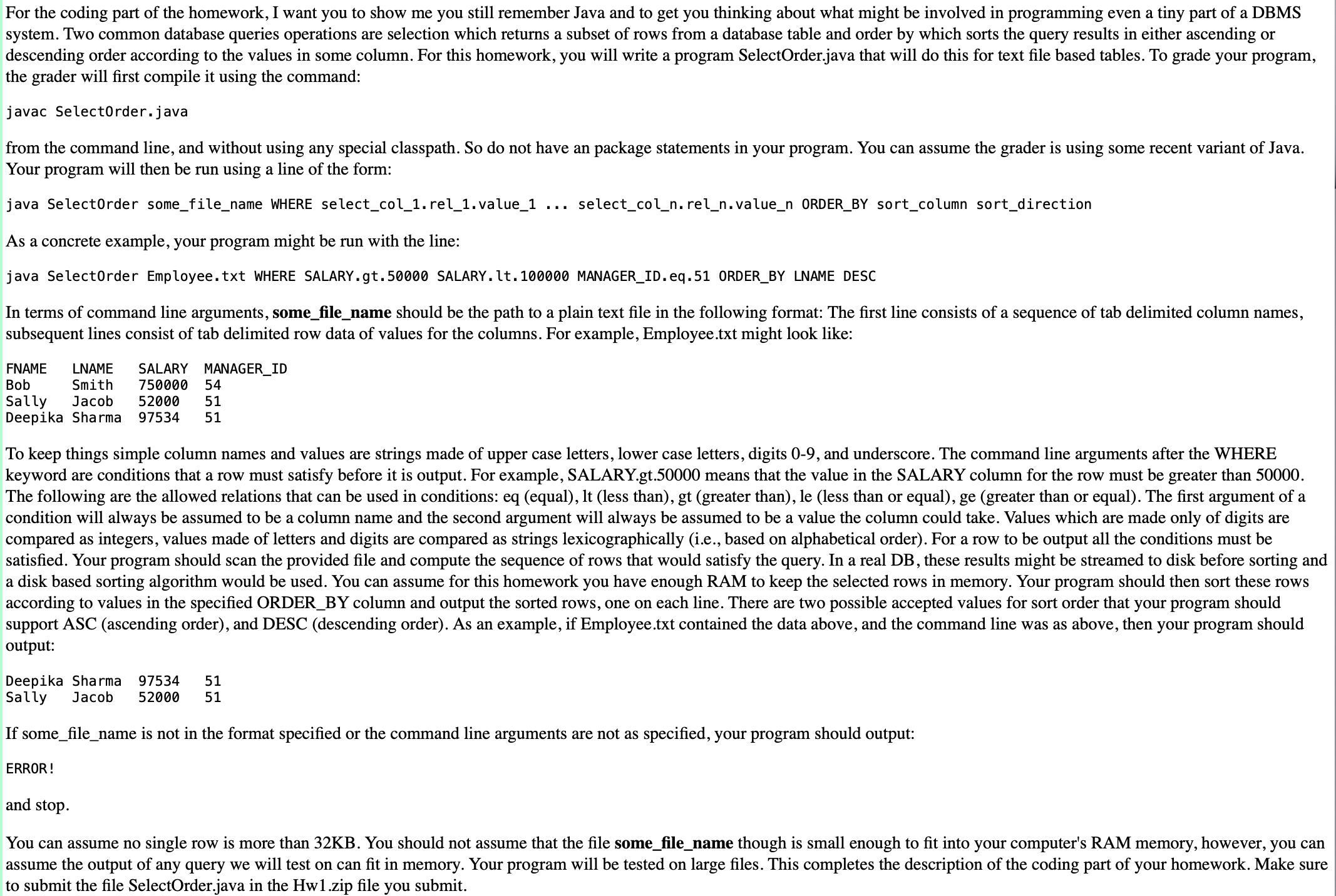 his assignment consists of two parts a written | Chegg.com