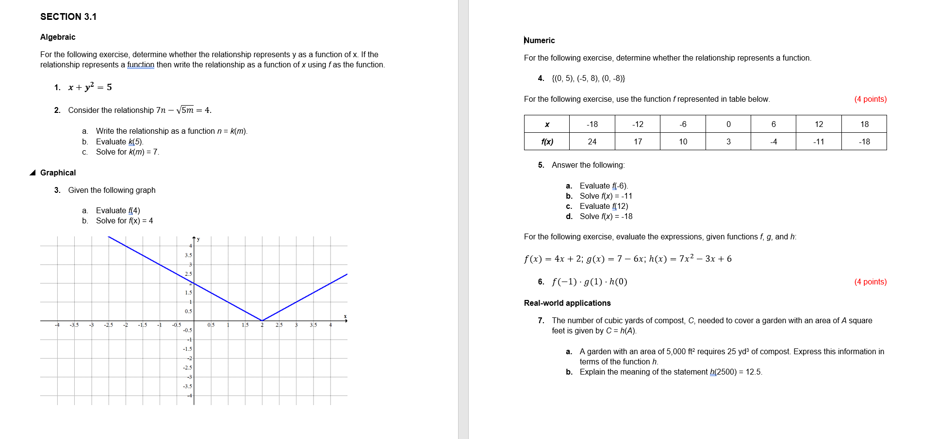 Solved Algebraic Numeric For The Following Exercise