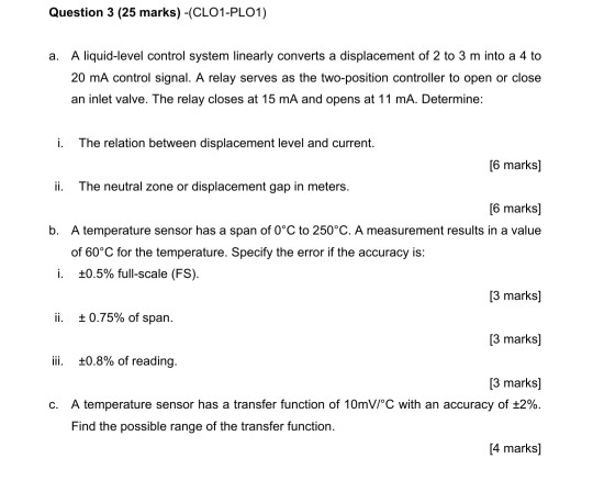 Solved Question 1 (25 marks) -(CLO1-PLO1) a. Explain briefly | Chegg.com