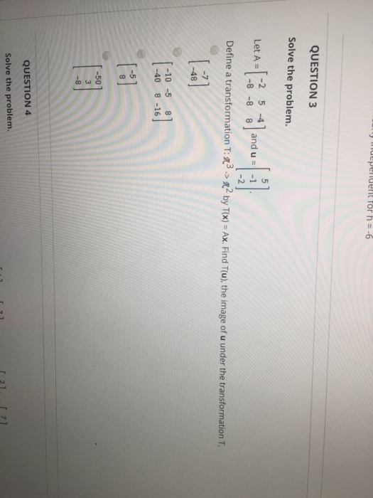 Solved pendent for h =-6 QUESTION3 Solve the problem. Let A | Chegg.com Solved pendent for h =-6 QUESTION3 Solve the problem. Let A | Chegg.com