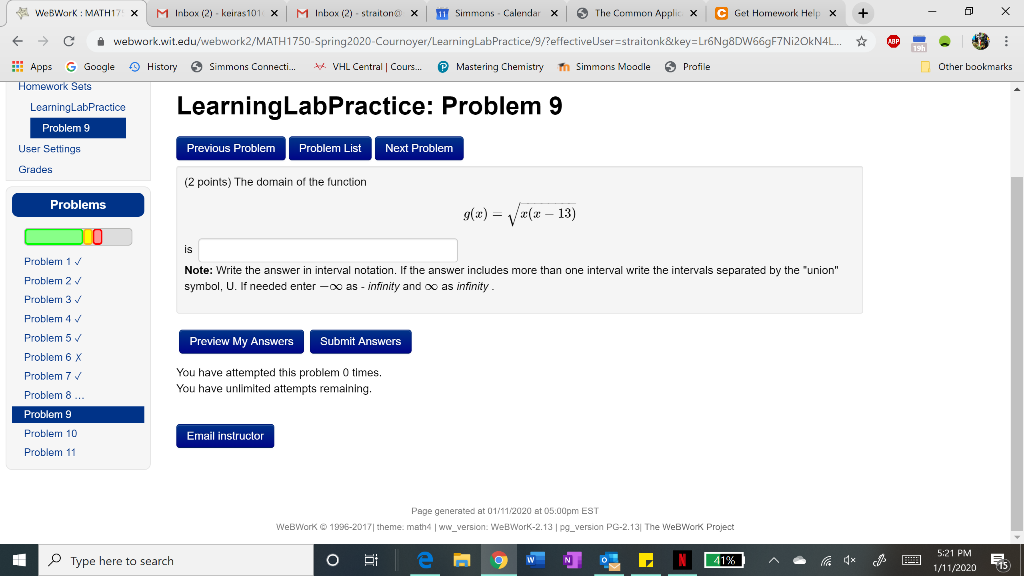 Solved - X P - 3 Other bookmarks WebWork: MATH17 x M Inbox | Chegg.com Solved - X P - 3 Other bookmarks WebWork: MATH17 x M Inbox | Chegg.com