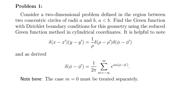 Solved Problem 1: Consider a two-dimensional problem defined | Chegg.com