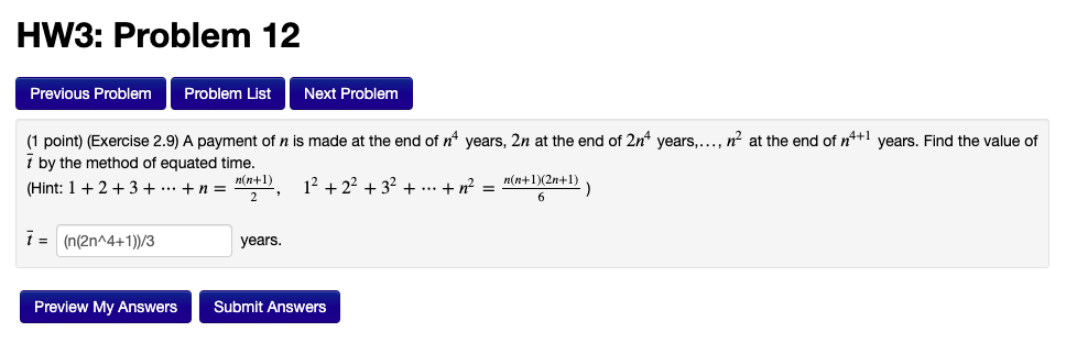 Solved HW3: Problem 12 Previous Problem Problem List Next | Chegg.com