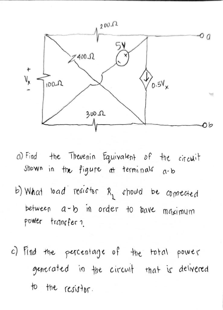 Solved b) What load resistor RL should be connected between | Chegg.com