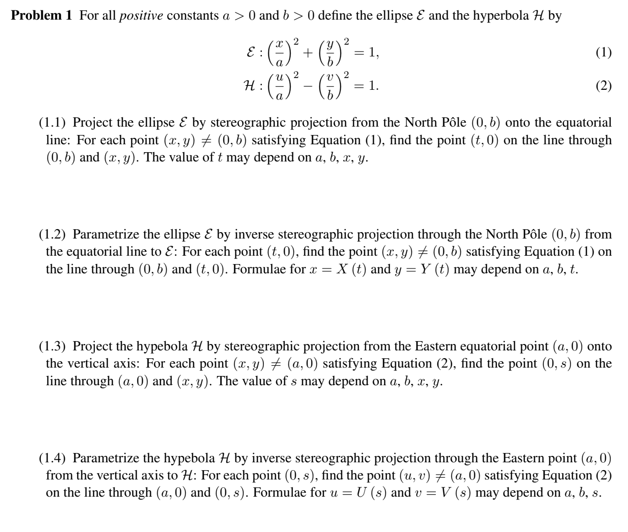Solved coblem 1 For all positive constants a>0 and b>0 | Chegg.com