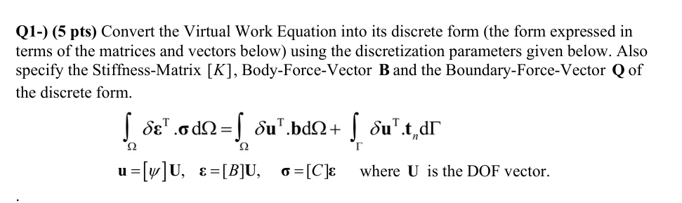 Solved finite element methodQ1-K B ﻿and the | Chegg.com