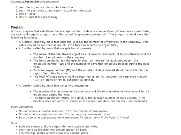 Solved 1. Learn to organize code within a function 2. Learn | Chegg.com