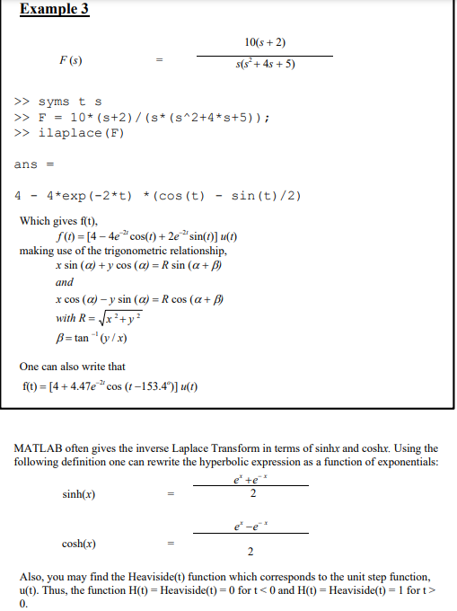 Solved To find the Laplace-Transform and inverse Laplace | Chegg.com