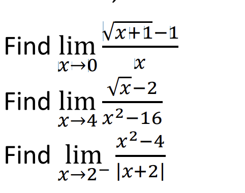 Solved Find limx→4x2-2x2-16 | Chegg.com