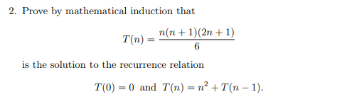 2. Prove by mathematical induction that | Chegg.com