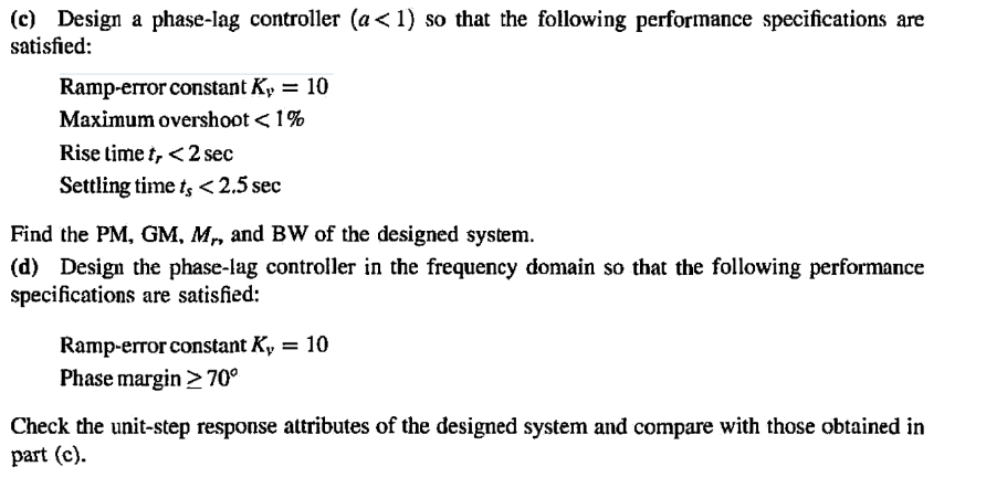 Solved 9-50. The controlled process of a unity-feedback | Chegg.com