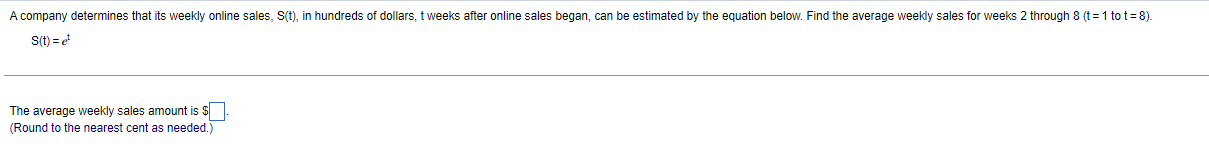 Solved \\[ \\mathrm{S}(\\mathrm{t})=e^{\\mathrm{t}} \\] The | Chegg.com
