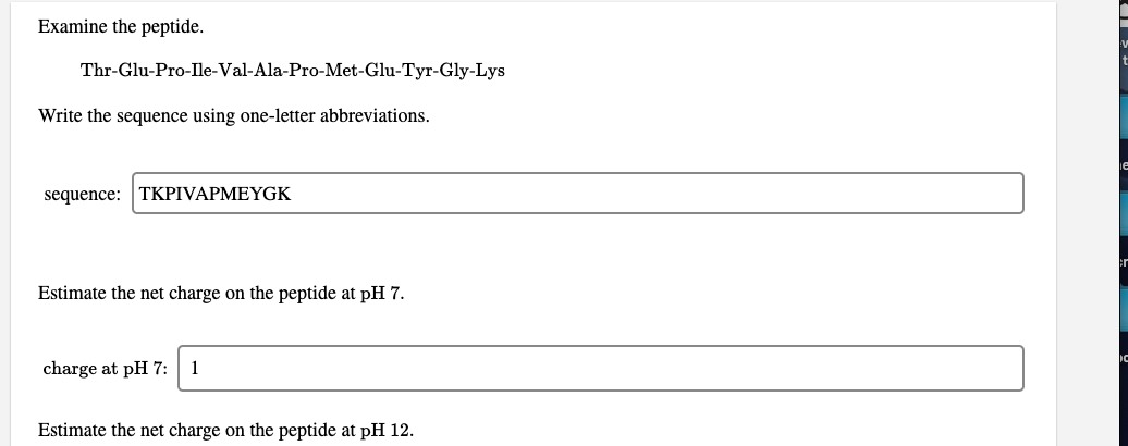 Solved Examine the peptide. | Chegg.com