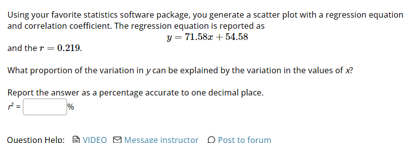 Solved Using your favorite statistics software package, you | Chegg.com