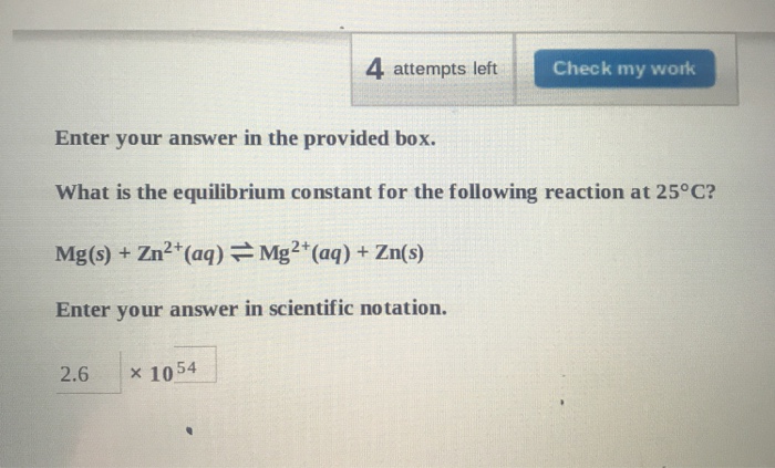 Solved 4 attempts left Check my work Enter your answer in | Chegg.com