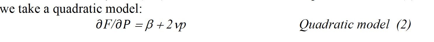 Solved Part II: Quadratic Cost Model We now assume that the | Chegg.com