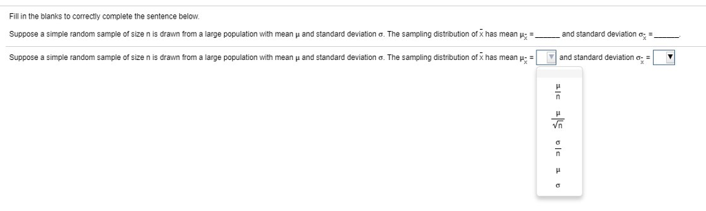 Solved Fill in the blanks to correctly complete the sentence | Chegg.com