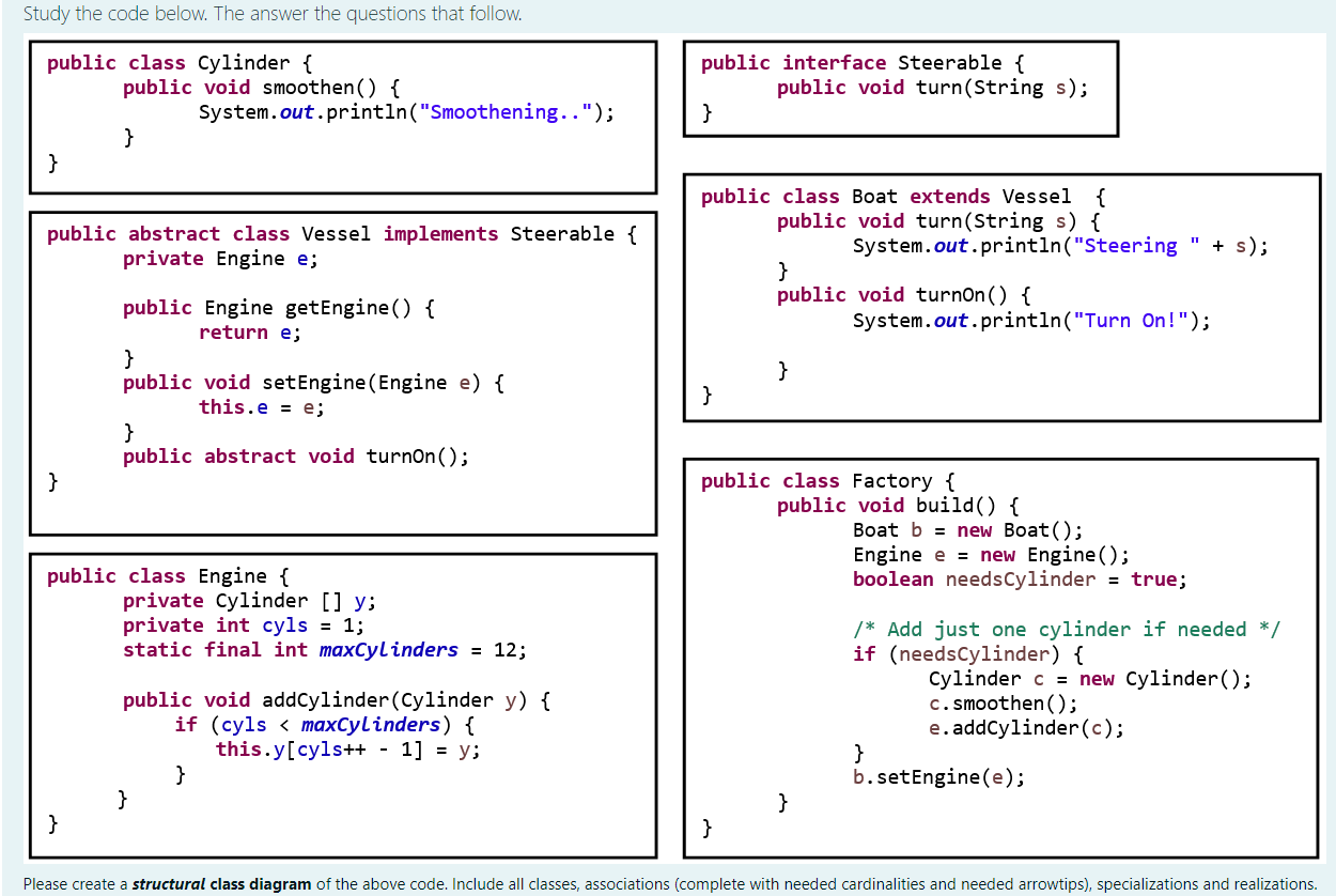 Solved Study the code below. The answer the questions that | Chegg.com
