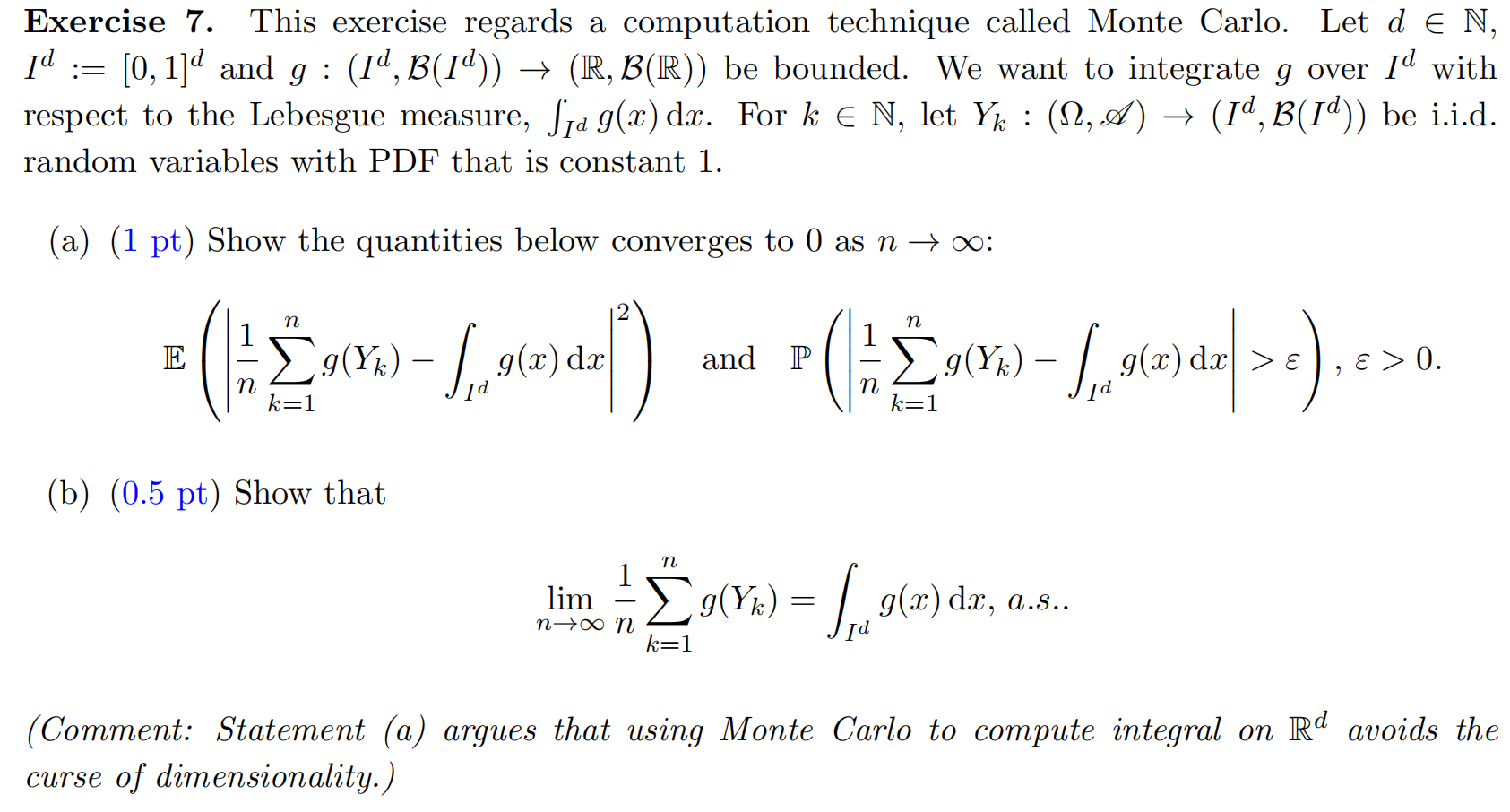 Solved Exercise 7. This exercise regards a computation | Chegg.com