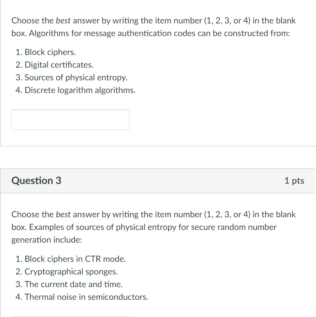 Solved Choose the best answer by writing the item number (1, | Chegg.com