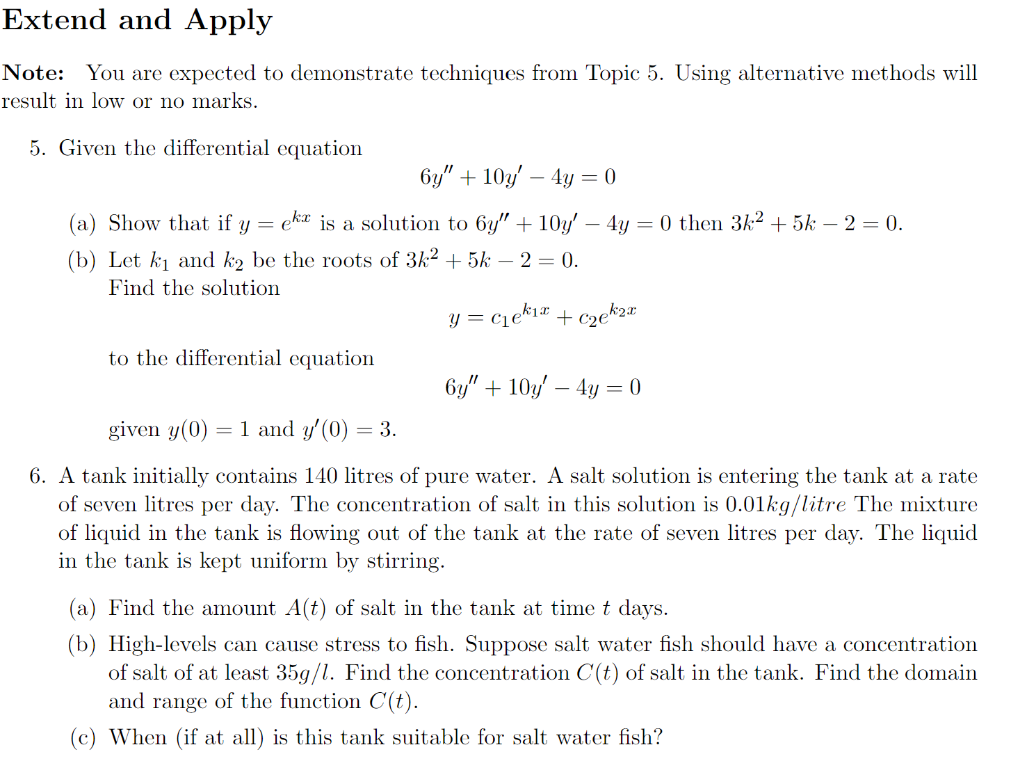 Solved Extend and ApplyNote: You are expected to demonstrate | Chegg.com