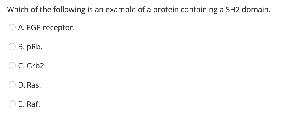 Solved Which of the following is an example of a protein | Chegg.com
