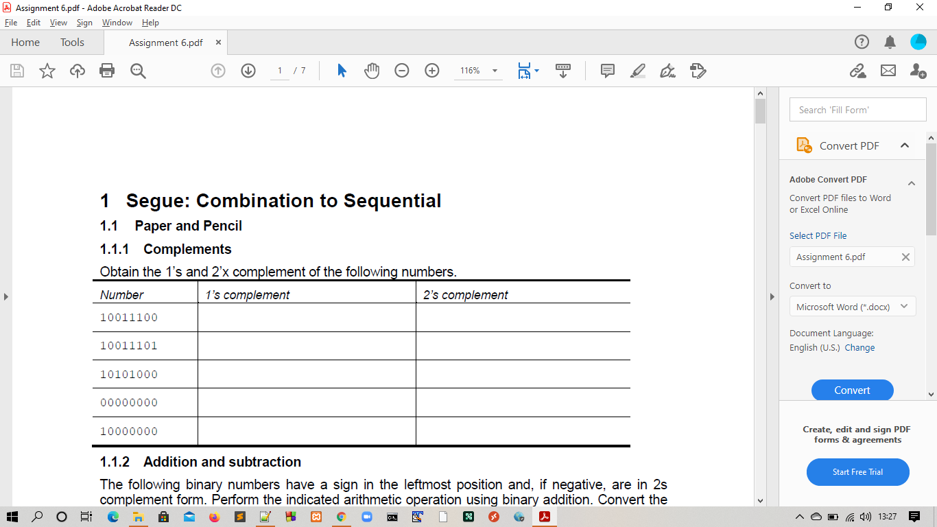 Solved - x Assignment 6.pdf - Adobe Acrobat Reader DC File | Chegg.com