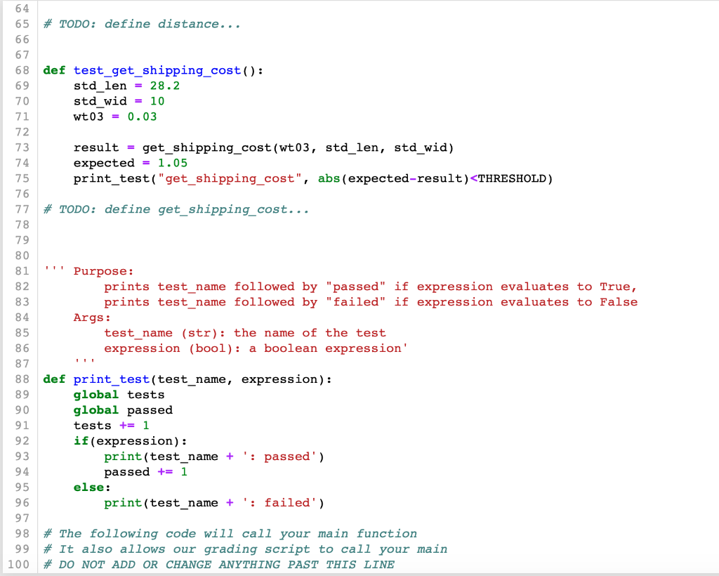 Solved Designing functions Reminder: When designing | Chegg.com