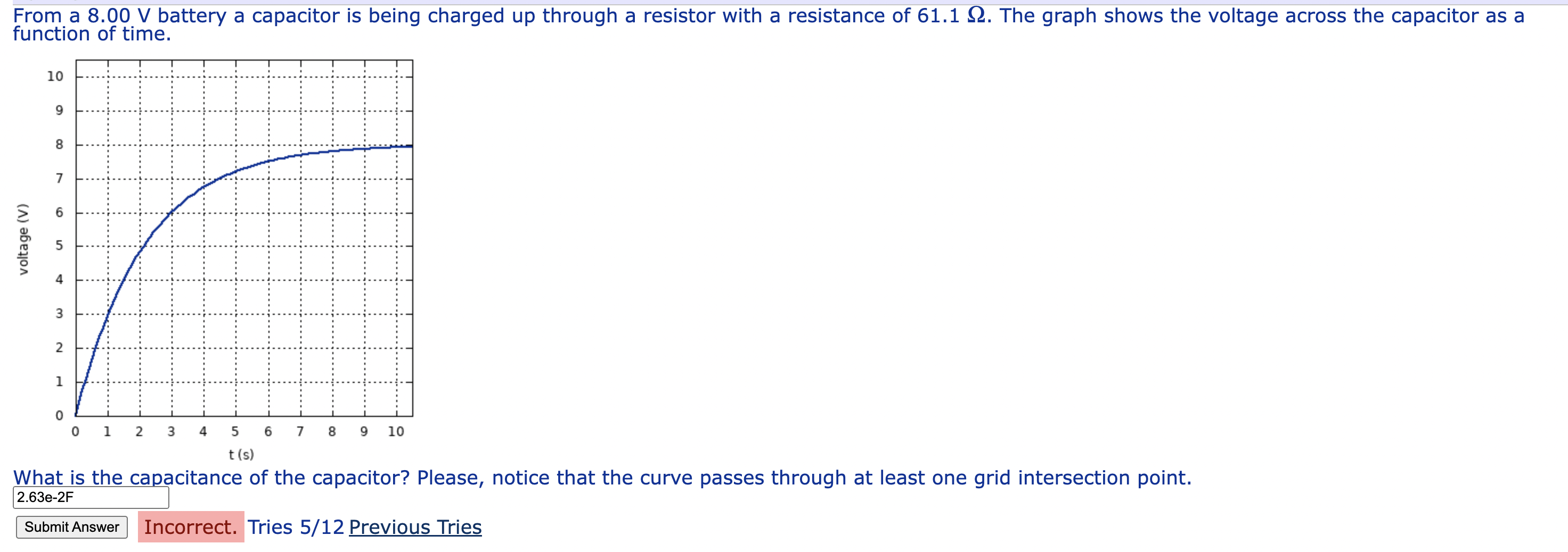 Solved What is the capacitance of the capacitor? Please, | Chegg.com