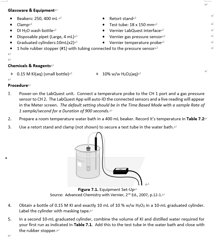 Solved Decomposition Kinetics of Hydrogen peroxide- | Chegg.com