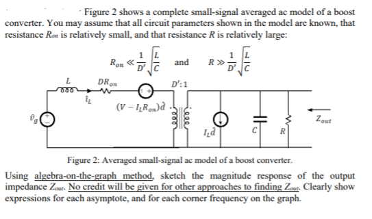 Figure 2 shows a complete small-signal averaged ac | Chegg.com