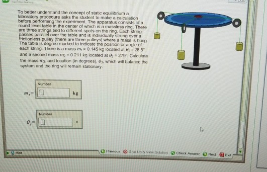 Solved To better understand the concept of static equiibrium | Chegg.com