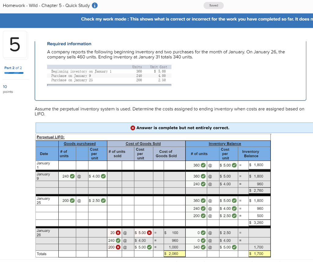 Solved A company reports the following beginning inventory | Chegg.com
