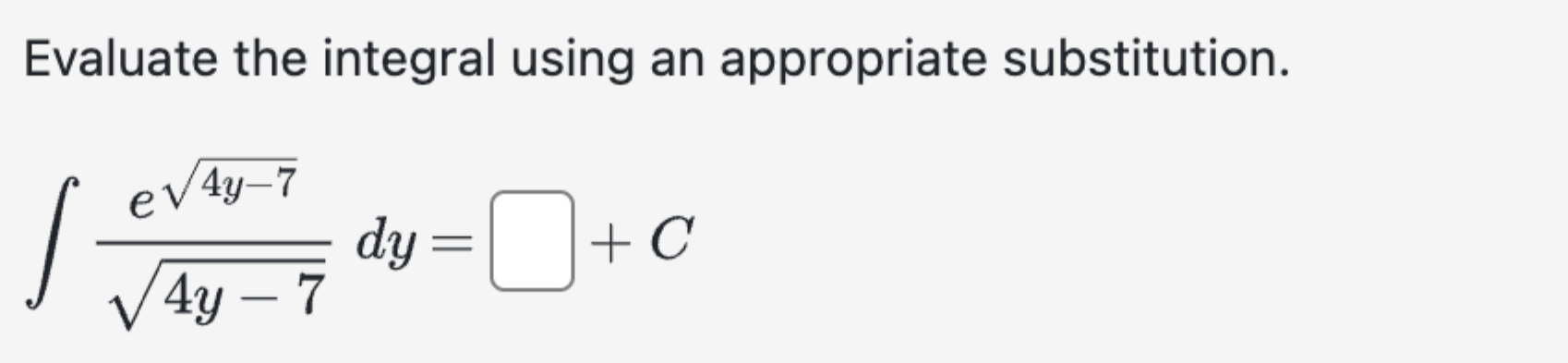 Solved Evaluate the integral using an appropriate | Chegg.com