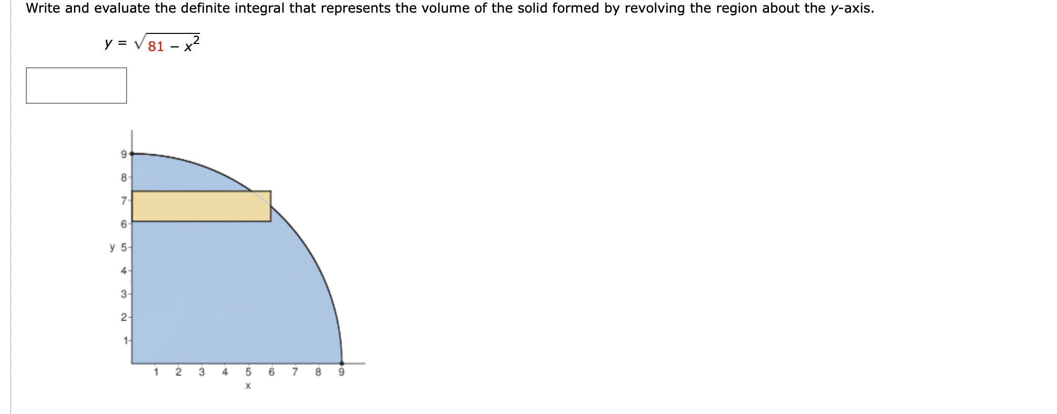 Solved y=81−x2 | Chegg.com